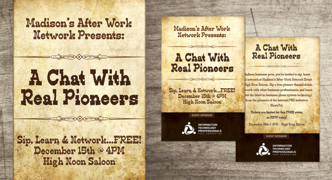 After Work Network Event Advertising High Noon | Pop-Dot