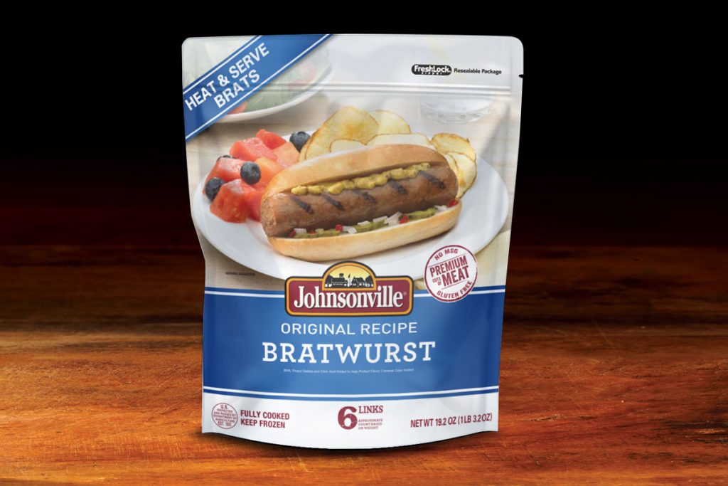 Johnsonville – Original Recipe Bratwurst Packaging Concept | Pop-Dot
